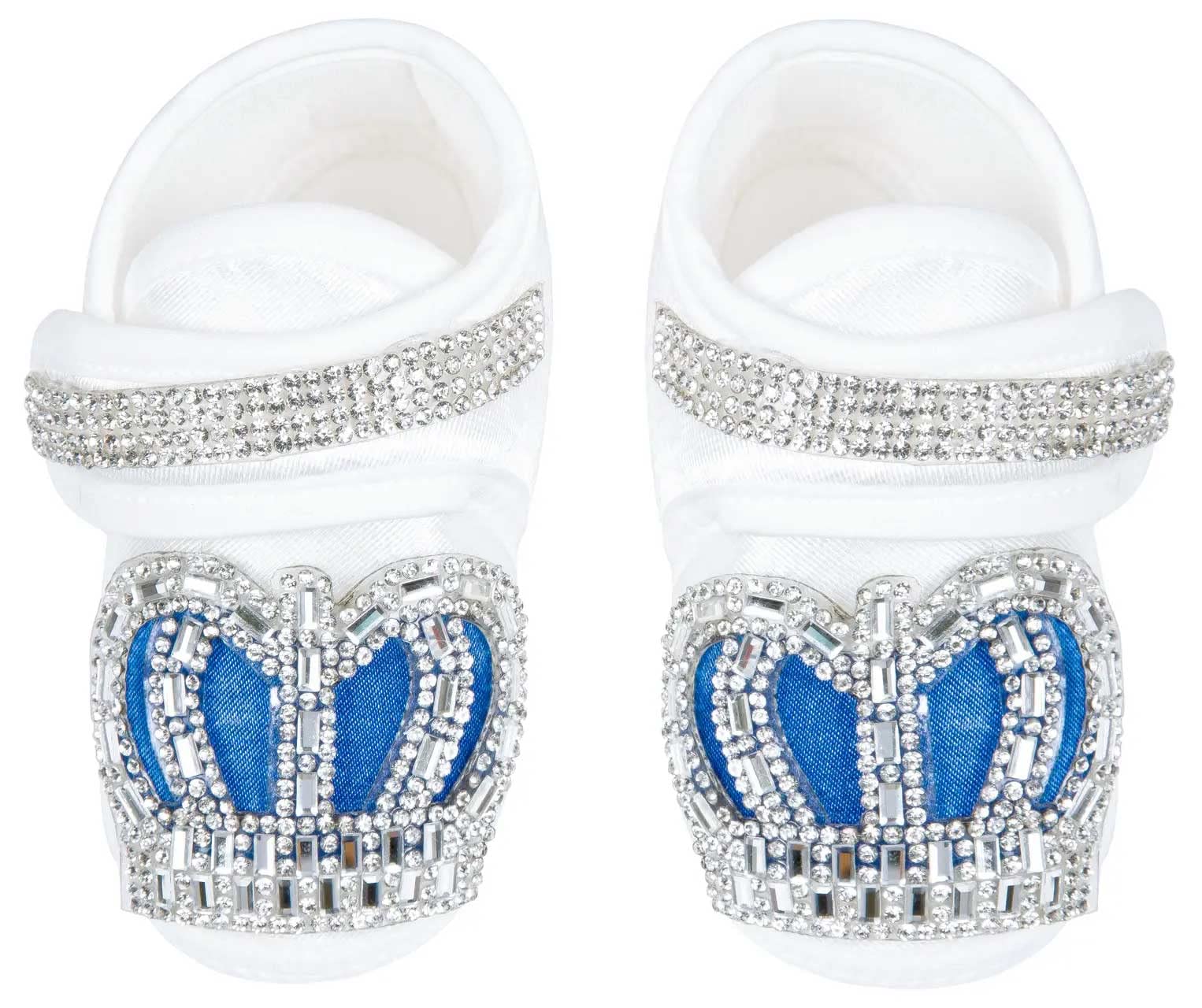Lilax Baby Boy Jewels Crown Layette 4 Piece Gift Set 0-3 Months Royal Blue
