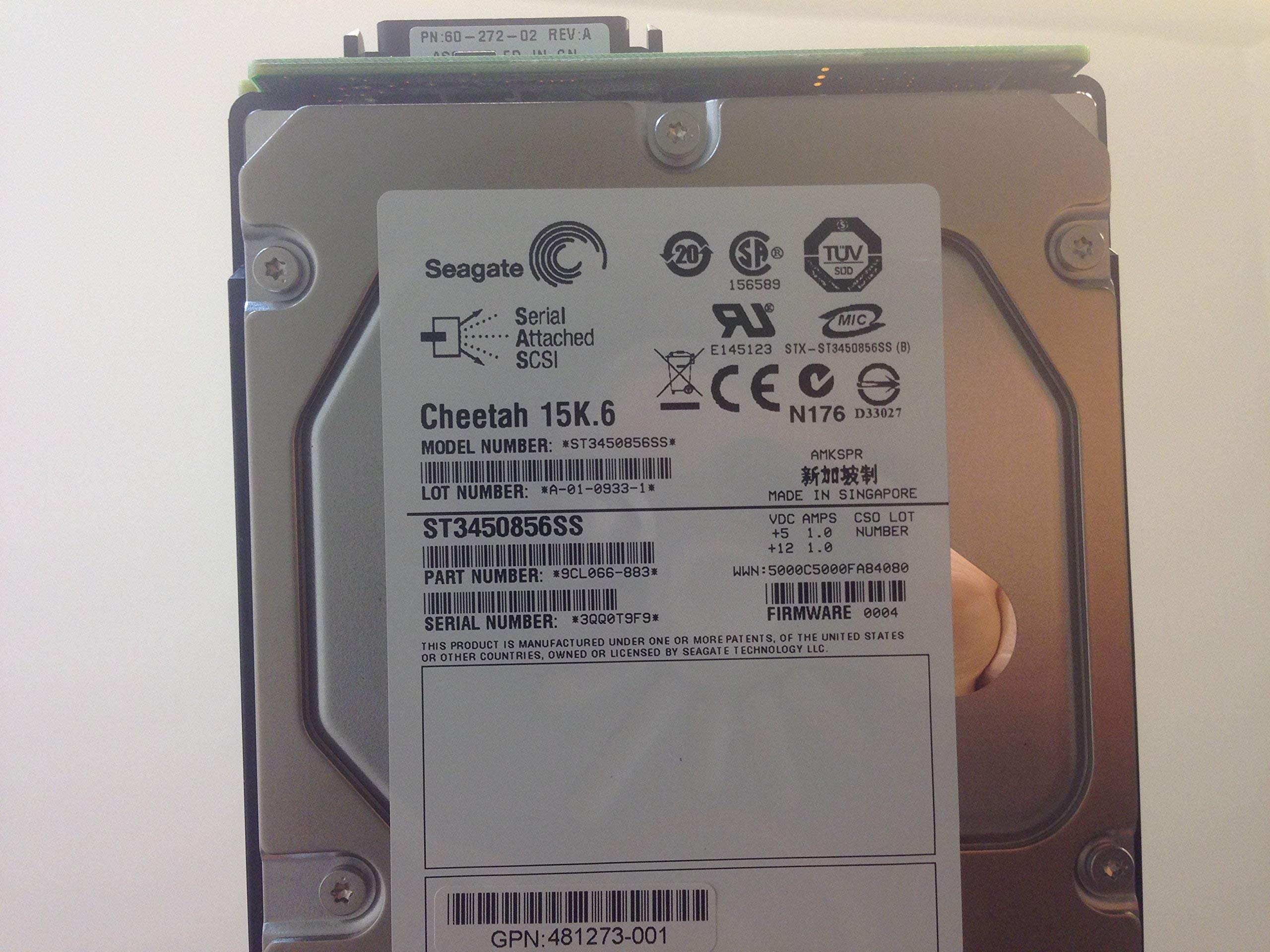 HP AJ737A Msa2 450gb 15k 3.5" SAS Hard Drive - 480939-001, 481273-001 (Renewed)