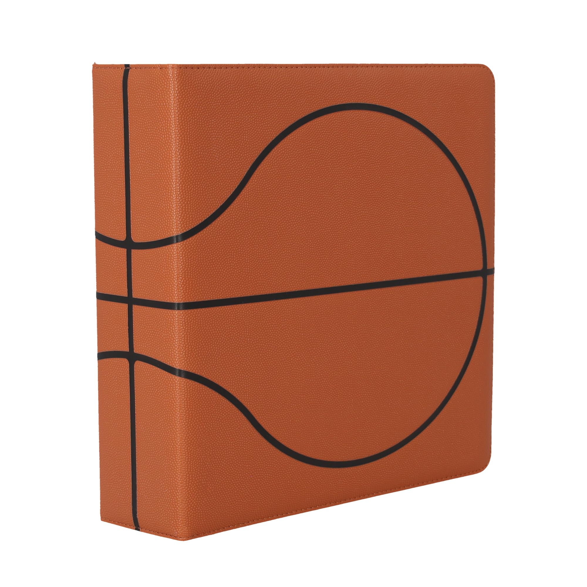 BCW 3-inch Sports Collectors Album - Basketball | Storage for Over 800 Cards | Ideal for Organizing Baseball, Football, Basketball Trading Cards | Aesthetic Display for Sports Memorabilia Enthusiasts
