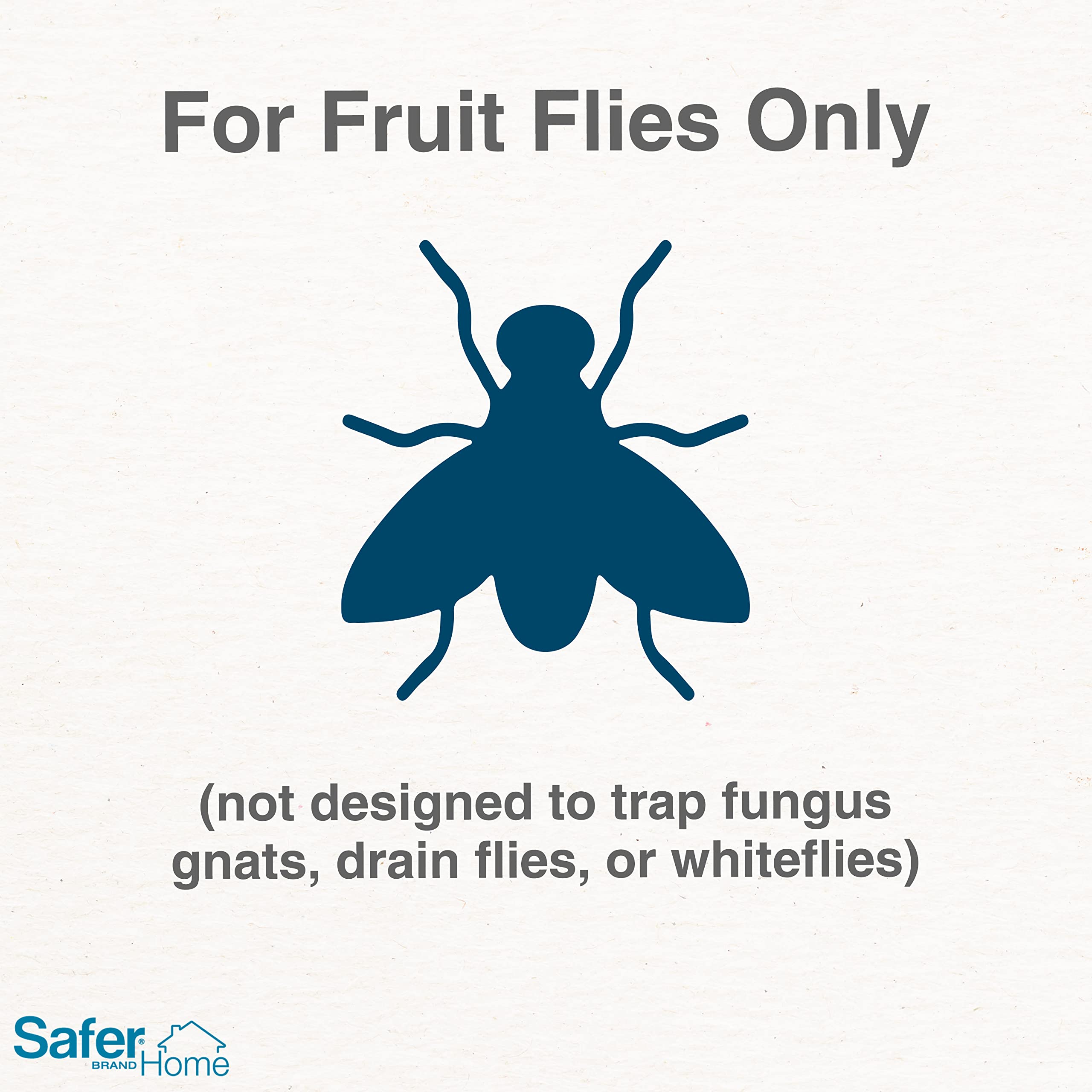 Safer Brand Home SH500SR Indoor Fruit Fly Trap β Ready-to-Use, Non-Staining, No synthetic Insecticides β 2 Traps, Blue