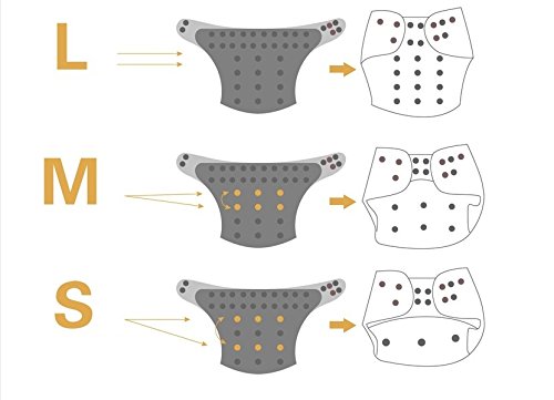 LilBit Baby Reusable Pocket Cloth Diapers (YMXTZZH14)