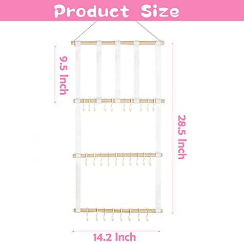 Hipcheer Headband and Hair Bows Holder for Baby Girl,Hanging Newborn Headbands Storage Organizer