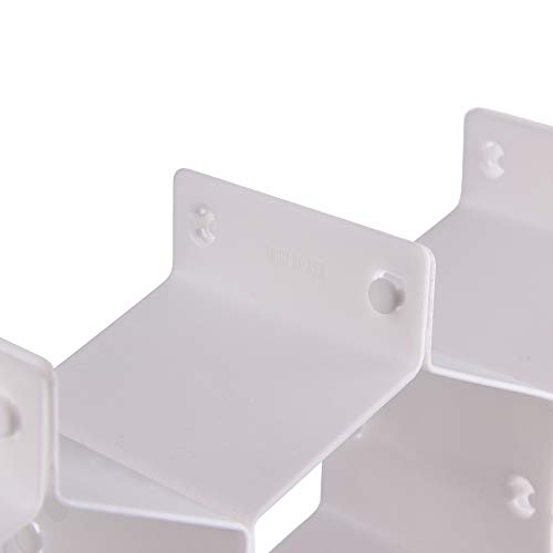 JIAKAI Honeycomb Drawer Organizer,Partition Bee Style Underwear Socks Bras Ties Belts Scarves Drawer Divider Cabinet Clapboard (White-16 pieces)