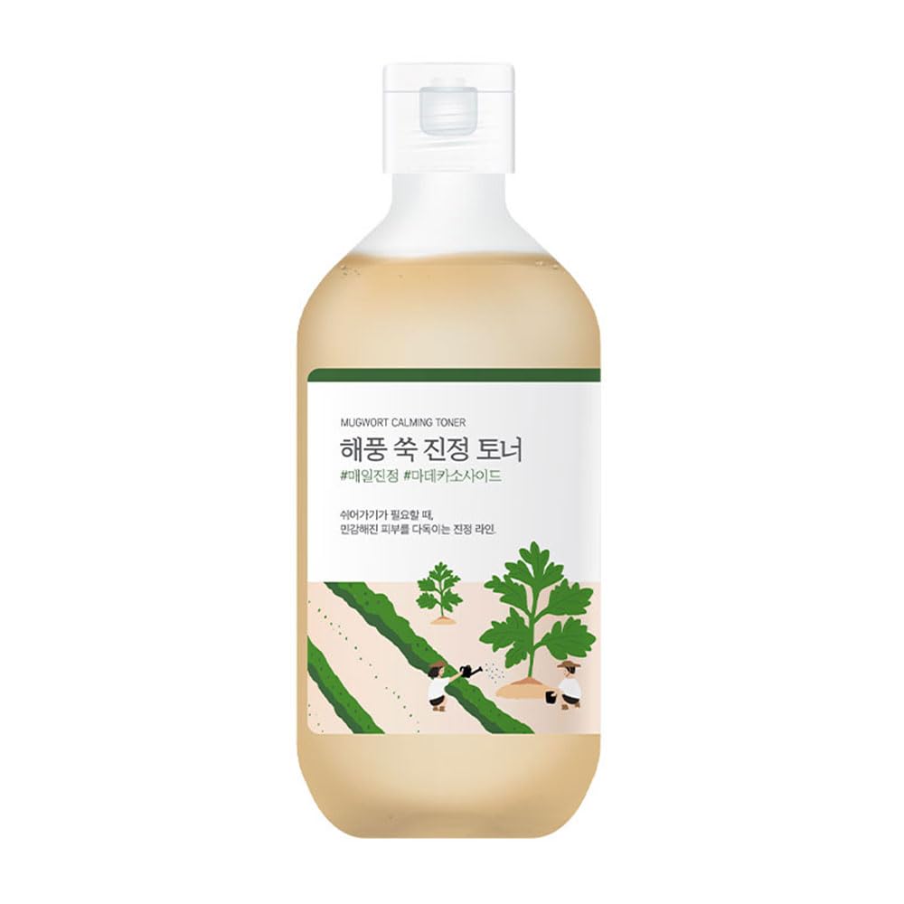 ROUND LAB Mugwort Calming Toner 300ml / Madecassoside, Soothing, Water Type Toner