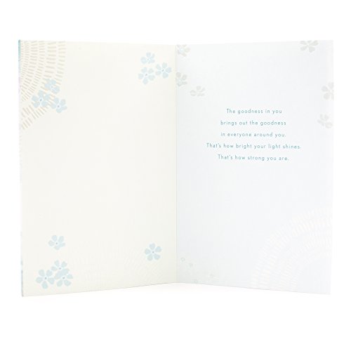 Hallmark Thinking of You Card (Hope is the Light Sun Mandala, Inspirational Card)