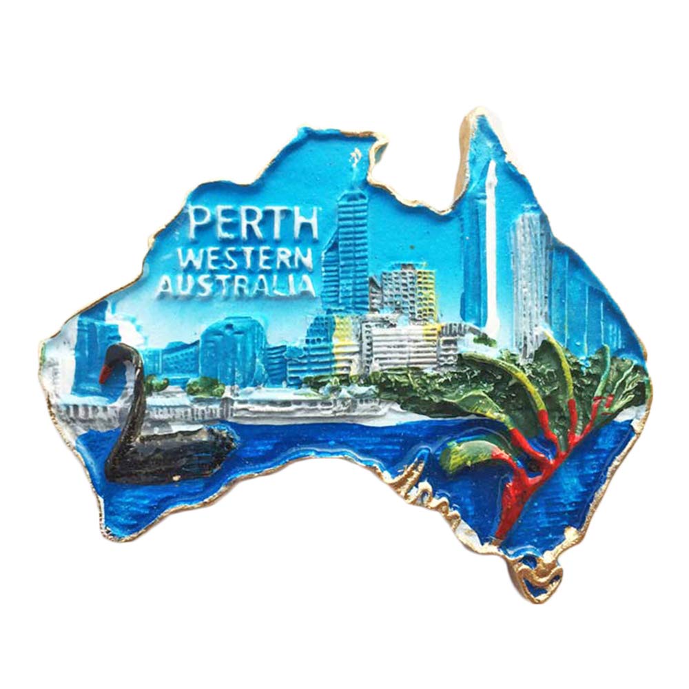 3D Perth Australia Refrigerator Magnet Travel Sticker Souvenirs Home & Kitchen Decoration Australia Fridge Magnet from China