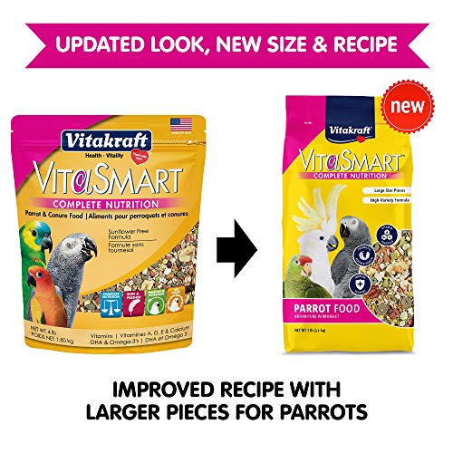 Vitakraft Vita Smart Parrot Food, 7 lb