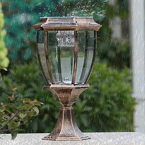 CDQYA Outdoor Pillar Lamp European Villa Wall Light Waterproof Home Garden Courtyard Light LED Street Garden Villa Lamp