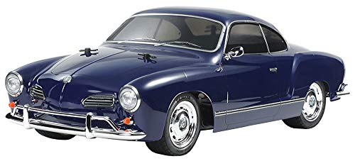 TAMIYA 58677 Volkswagen 1:10 VW Karmann GHIA (M-06L), Remote Controlled Car, RC Vehicle, Model Building, Hobby Crafts
