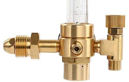 Argon Regulator,Flow Meter Gas Regulator Gauge for Mig Tig Weld,0-25lpm CGA-580 Copper Welding Gas Regulators Accessory
