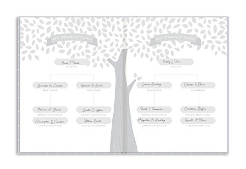 Little Blossoms Baby Keepsake Book, Baby Photo Album, Baby Memory Book, Gender-Neutral Gray Polka Dot