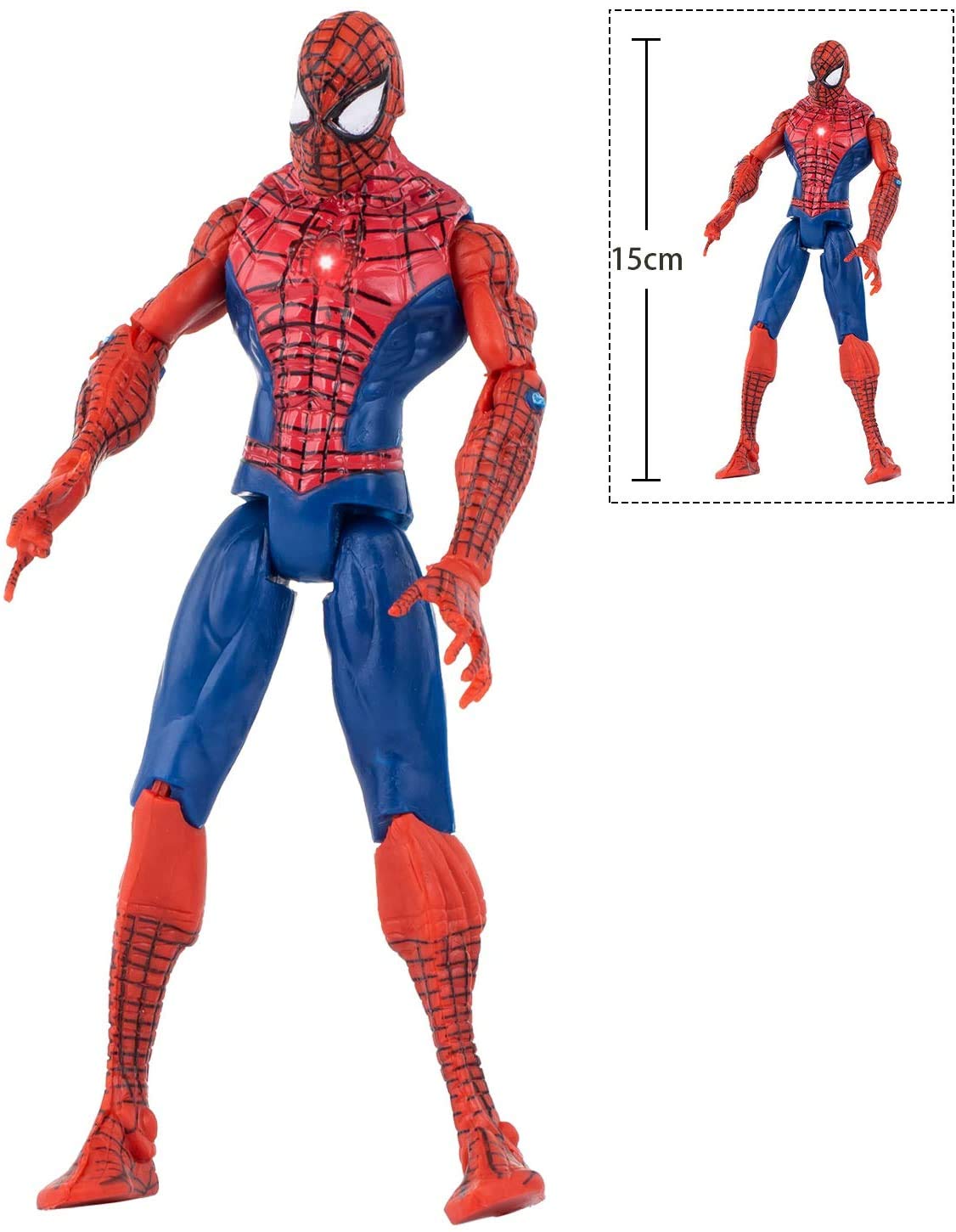 6 PCS Super Hero Adventures Figures Includes Batman, Hulk, Spiderman, Thor, Ironman & Captain America Model Hero Cake Topper Superhero Avengers Collectible Party Supplier