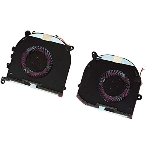 FCQLR New Compatible for Dell XPS 15 9560 Precision 5520 CPU & GPU Cooling Fans DC28000I0F0 0VJ2HC 0TK9J1