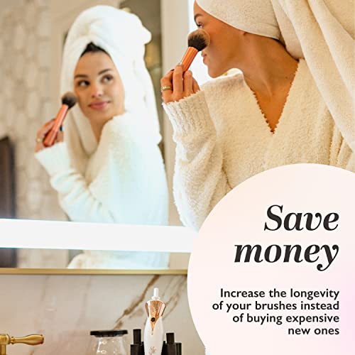 Selene Professional and Electric Makeup Brush Cleaner and Dryer Machine with Automatic Brush Spinner to Quickly Wash and Dry Cosmetic Brushes - Cleaning Tool for Makeup Brushes Set