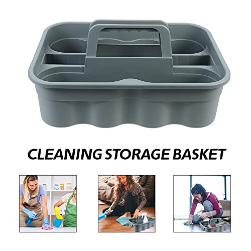 Baluue 1pc Floors Shower Portable Handle Basket, Multiuse Basket,hand All- - Utility with and Storage Sundries Versatile Bathroom Commercial Tool Multipurpose Cleaning Caddy Organizer