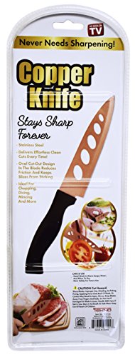 Copper Knife - 2 Pack. Never Needs Sharpening - COPPER KNIFE Stainless Steel Stays Sharp Forever
