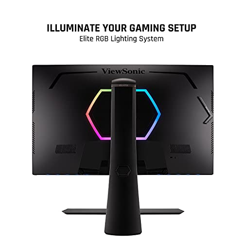 ViewSonic ELITE XG270 27 Inch 1080p 1ms 240Hz IPS Gaming Monitor with GSYNC Compatible, Advanced RGB Lighting and Advanced Ergonomics for Esports