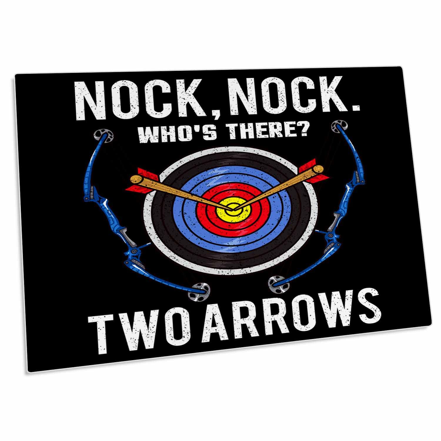 3dRose Nock Nock Who is There Two Arrows Archery Sport - Desk Pad Place Mats (dpd-317529-1)