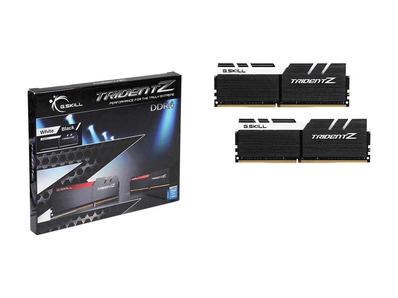 G.SKILL Trident Z Series 16GB (2 x 8GB) 288-Pin DDR4 3200 (PC4 25600) CL16-18-18-38 1.35V Desktop Memory F4-3200C16D-16GTZKW