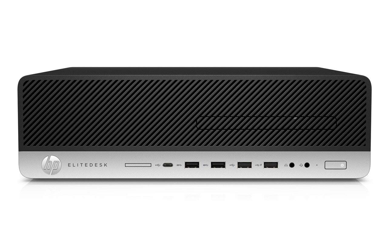 HP EliteDesk 800 G4 Desktop Computer - Intel Core i5 (8th Gen) i5-8500 3 GHz - 16 GB DDR4 SDRAM - 256 GB SSD - Windows 10 Pro 64-bit - Small Form Factor - DVD-Writer DVD177;R/177;RW - Inte