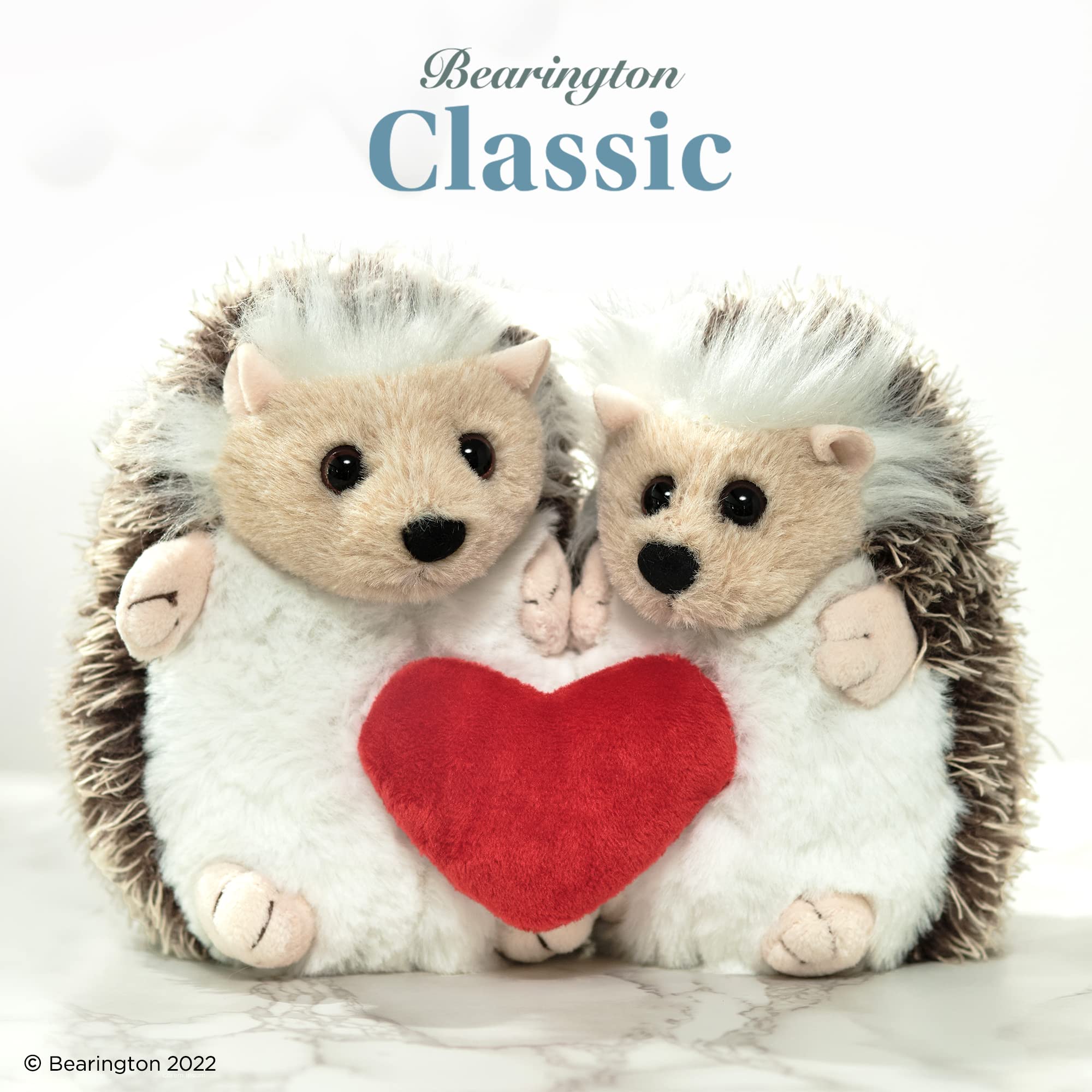 Bearington Hedgehog Stuffed Animal Plush 6 in Ideal for Valentine's Gift for Kids