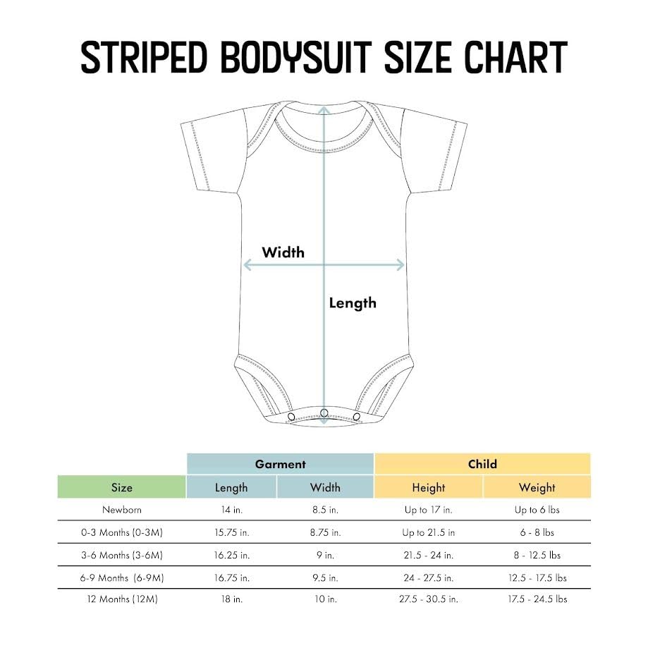 Creative Knitwear University of North Carolina Tar Heels Striped Baby Bodysuit