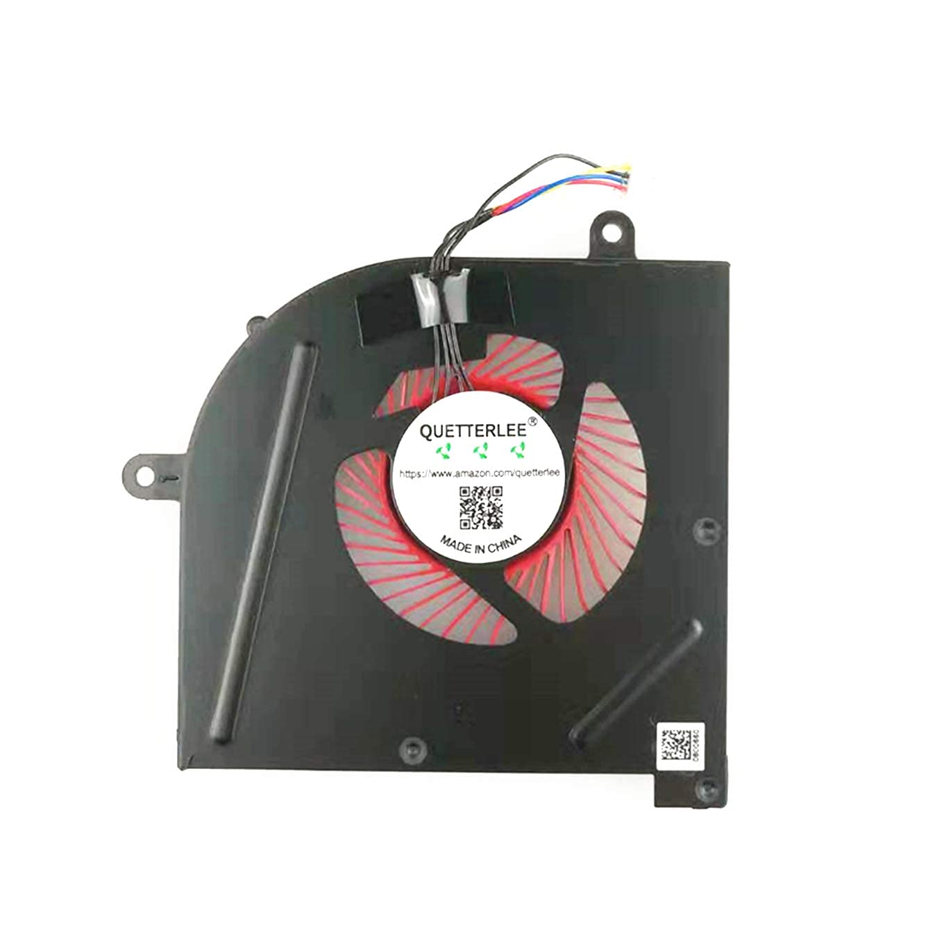 QUETTERLEE Replacement New Laptop CPU Cooling Fan for MSI GS63 GS63VR GS73 GS73VR GS62 GS72 MS-17B1 MS-17B2 MS-16K2 MS-16K3 MS-16K4 MS-16K5 Stealth Pro Series BS5005HS-U2F1 Fan