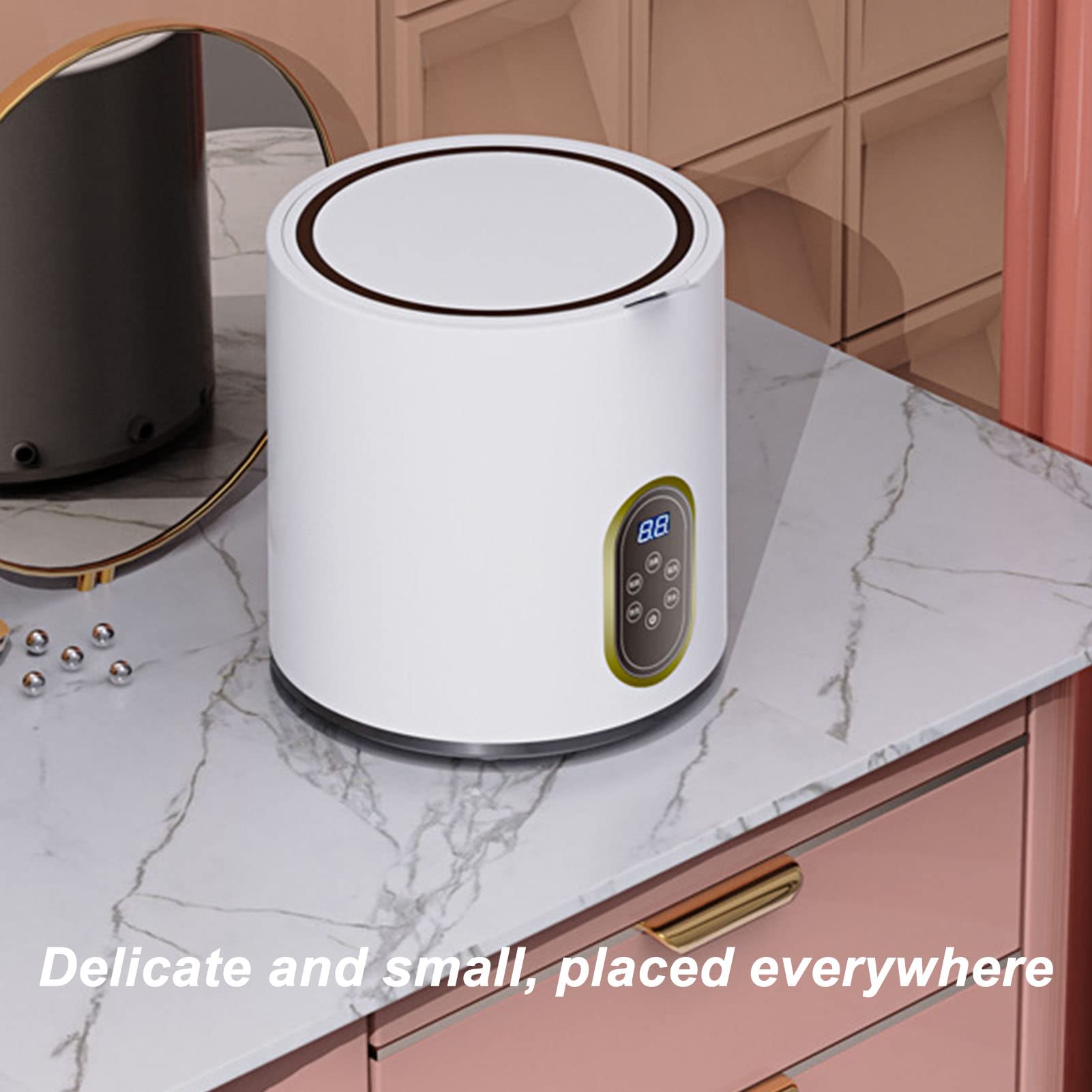 7 Liters Mini Washing Machine, Full Automatic Underwear Washer, Portable Washing Machine for Apartment, Laundry, Camping, RV, Travel, Quiet Operation, Ozone Function, Gift Choice
