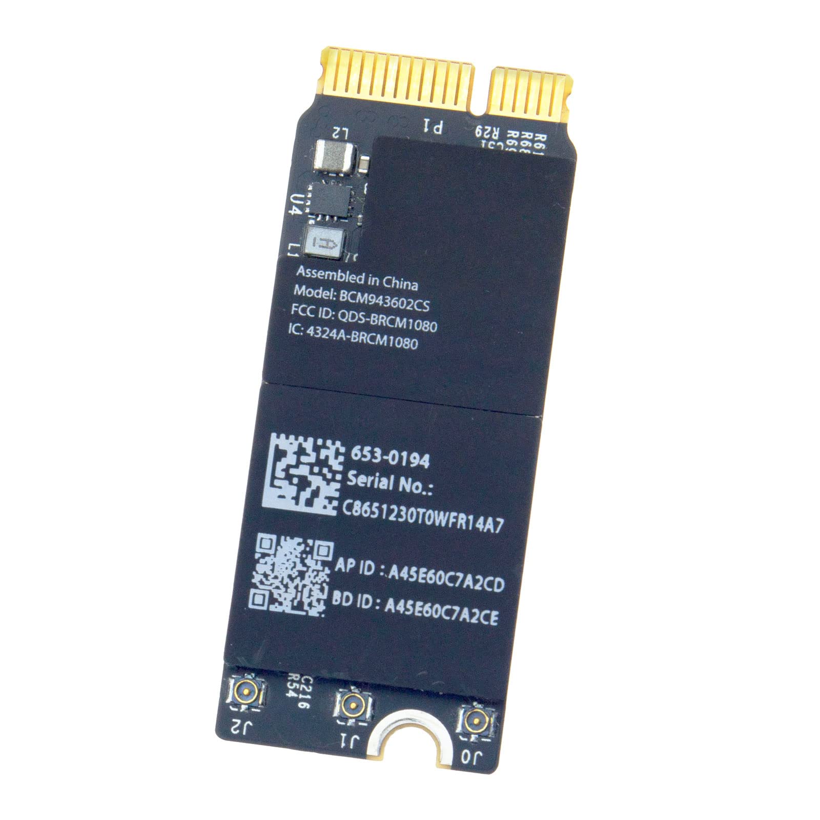 Willhom Replacement Bluetooth 4.0 Bt Wireless WiFi Airport Card BCM943602CS BCM943602CSAX for MacBook Pro 13" or 15" Retina (2015) A1398 A1502 653-0194 802.11ac