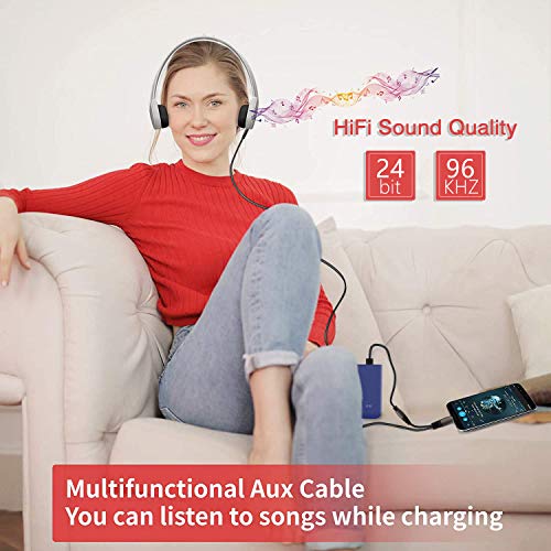 USB C to 3.5mm Aux Cable with Charger, 2 in 1 USB C to 3.5mm Car Stereo Headset Audio Cable with Charging Adapter Compatible with Samsung Galaxy S22/S22 Ultra/S21/S21FE/Note 10, Google Pixel 5/4/3/2