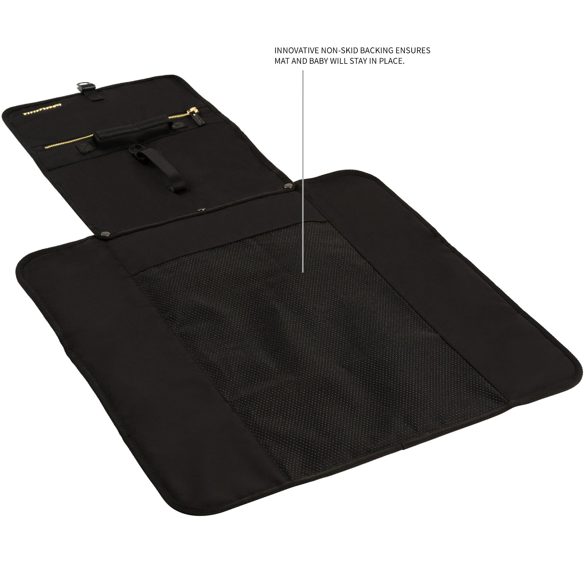 Best Portable Changing Pad for Smart Parents, Newly Design Wipe Pouch, Extra Storage, Fits Easily Into Diaper Bag, Large Detachable Padded Mat with Non-Skid Backing, Liquid Resistant Machine Washable