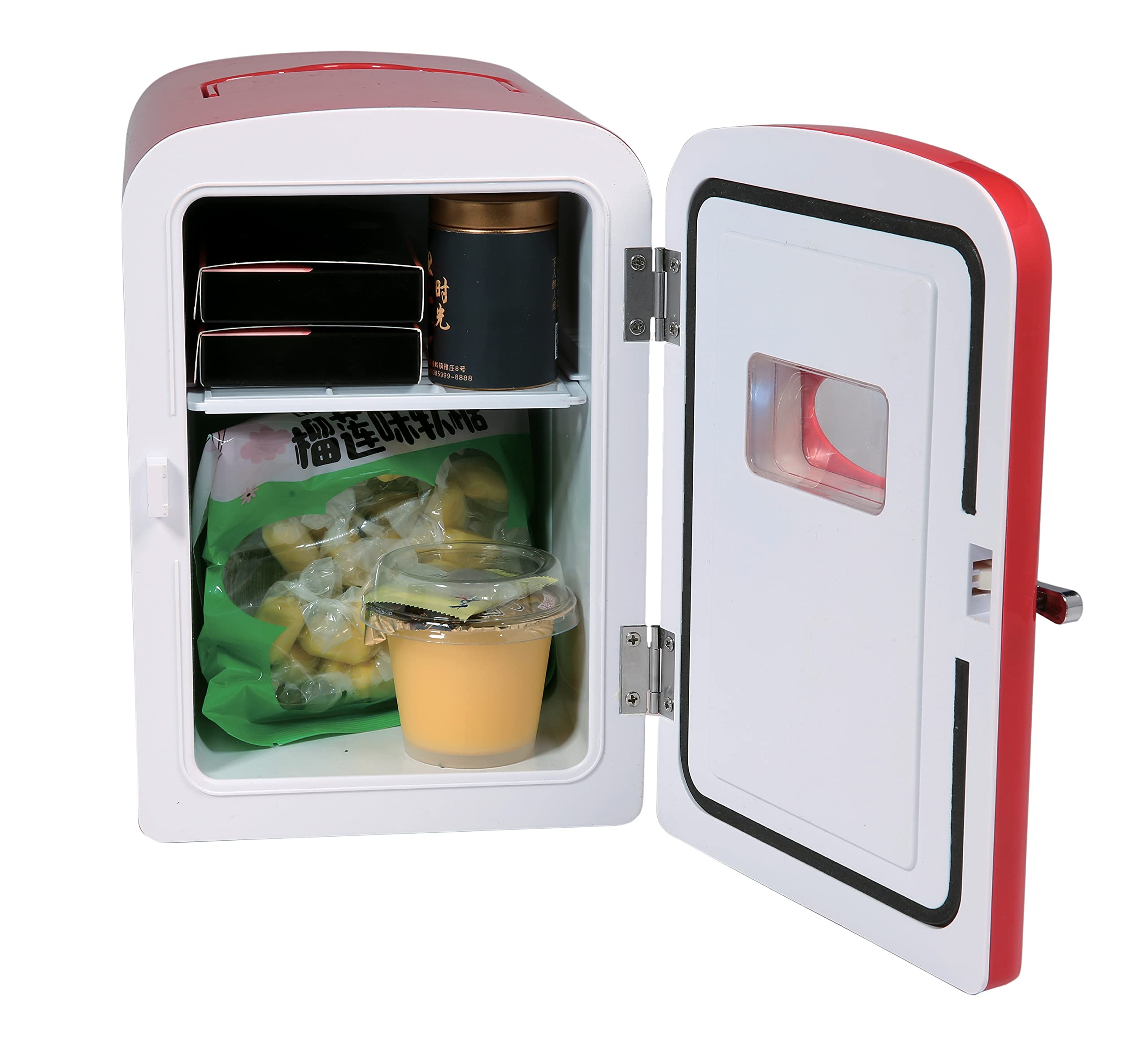 Frigidaire EFMIS175-RED Portable Mini Fridge-Retro Extra Large 9-Can Travel Compact Refrigerator, RED (Renewed)