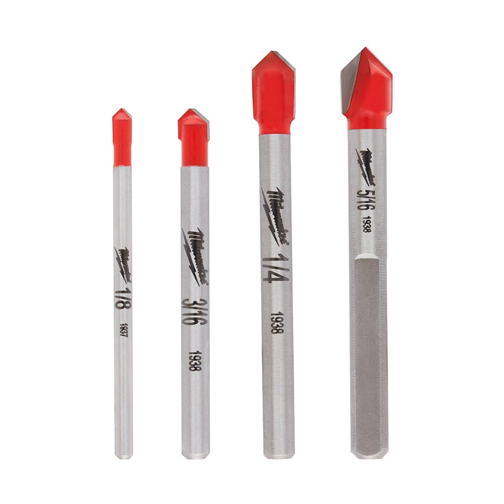 Milwaukee 4 PC. Glass and Tile Bit Set