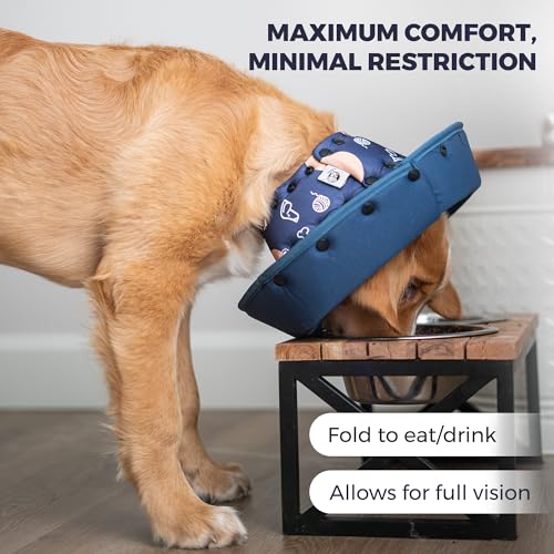 Ejona's furryfamily - Comfy Adjustable Dog & Cat Cone - Soft Dog Cone Collar Alternative After Surgery Large, Medium, Small - Dog Recovery Collar, XS