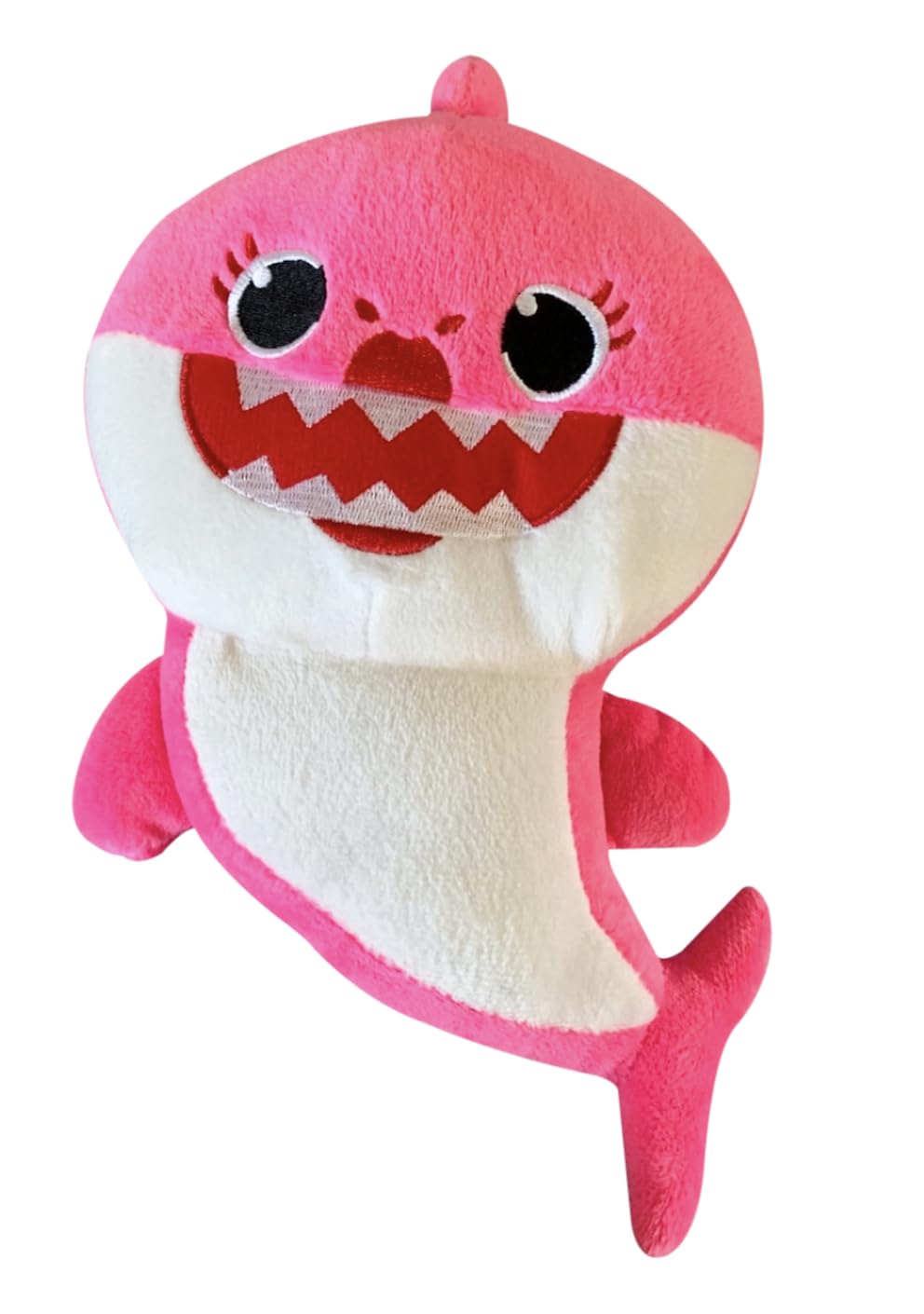 Children's Soft Plush Toy Shark with Music Singing & Lights, The Best Gift for Boys and Girls (Pink), 12 inches