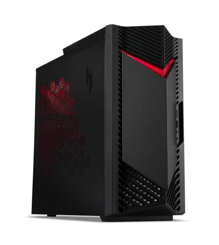 Acer Nitro 50 N50-650-UR12 Gaming Desktop | 13th Gen Intel Core i5-13400F 10-Core Processor | NVIDIA GeForce RTX 3050 | 16GB 3200MHz DDR4 | 1TB PCIe Gen 4 SSD | Intel Wi-Fi 6E AX211 | Windows 11 Home