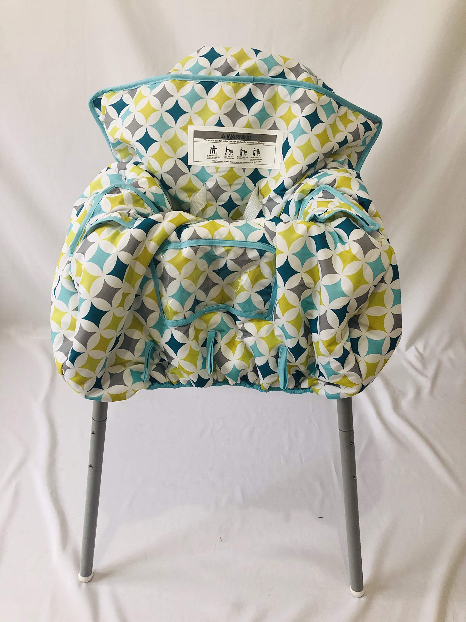 4 or 2 Leg Holes X-Large Size with Elastric Cushion for Twin Double Shopping Cart Cover for Baby Siblings