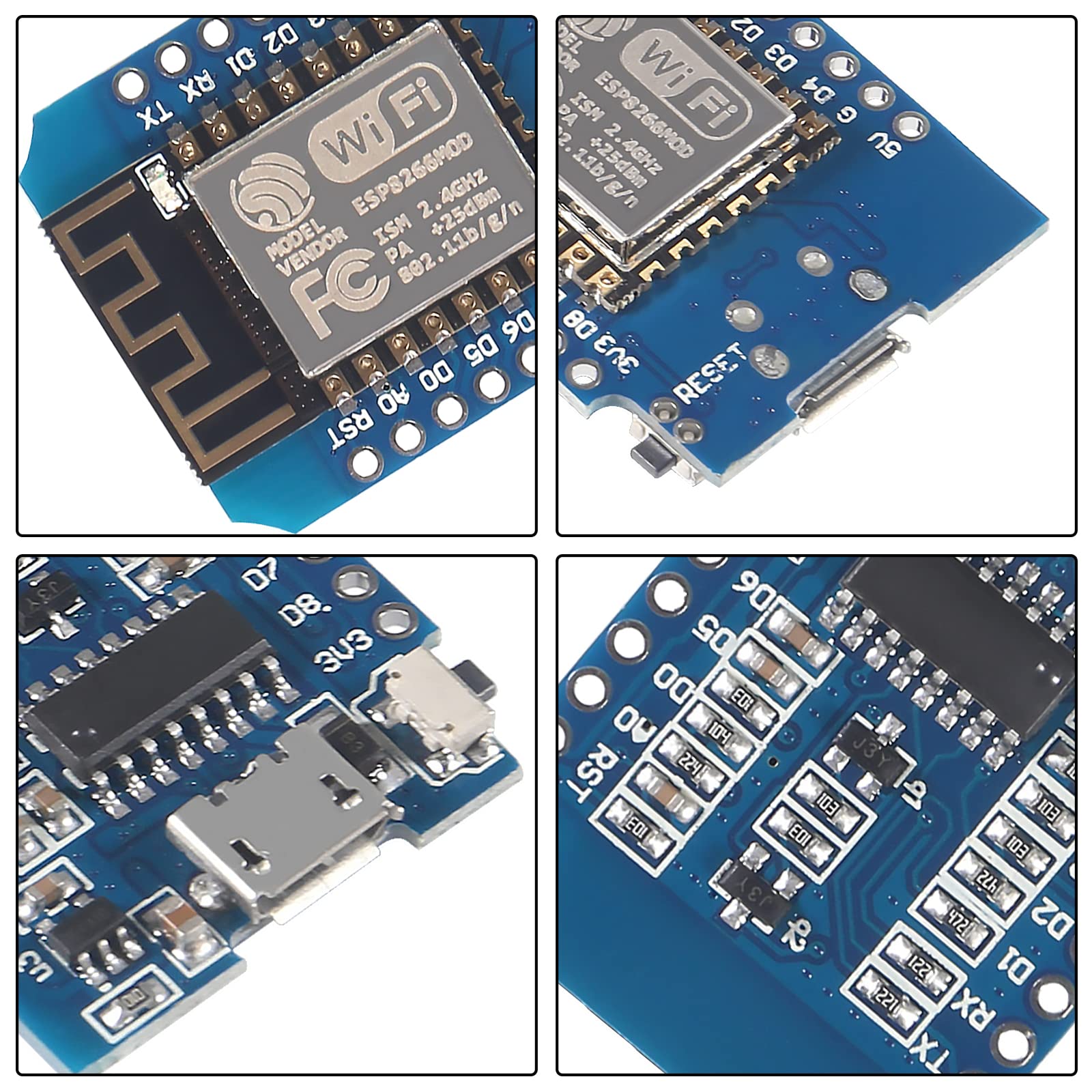 6 PCS Nodemcu Wifi Development Board with ESP8266 Chip ESP-12F 4MB Byte Module for Arduino