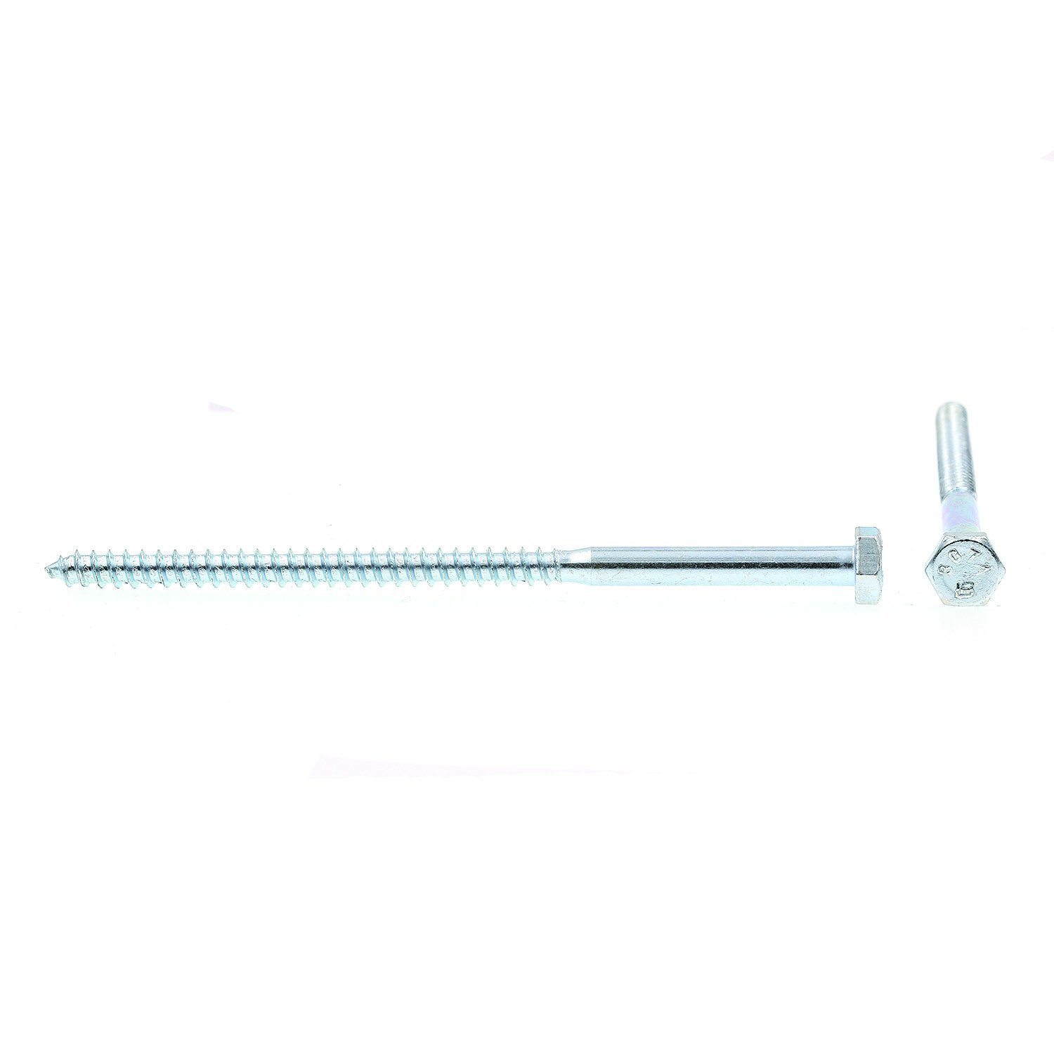 Prime-Line 9055344 Hex Lag Screws, 1/4 In. X 5 In., A307 Grade A Zinc Plated Steel (50 Pack)