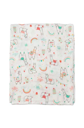 Loulou Lollipop Soft Baby Swaddle Blanket Muslin Wrap Receiving Blanket for Newborn to Toddler Girl and Boy, Large 47” by 47” - Llama…