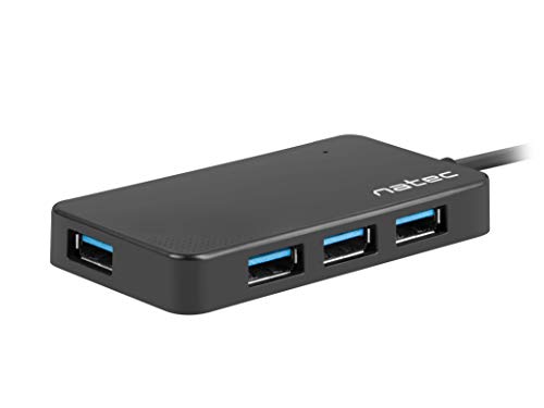 Natec HUB USB 3.0 Moth 4-Ports, Black