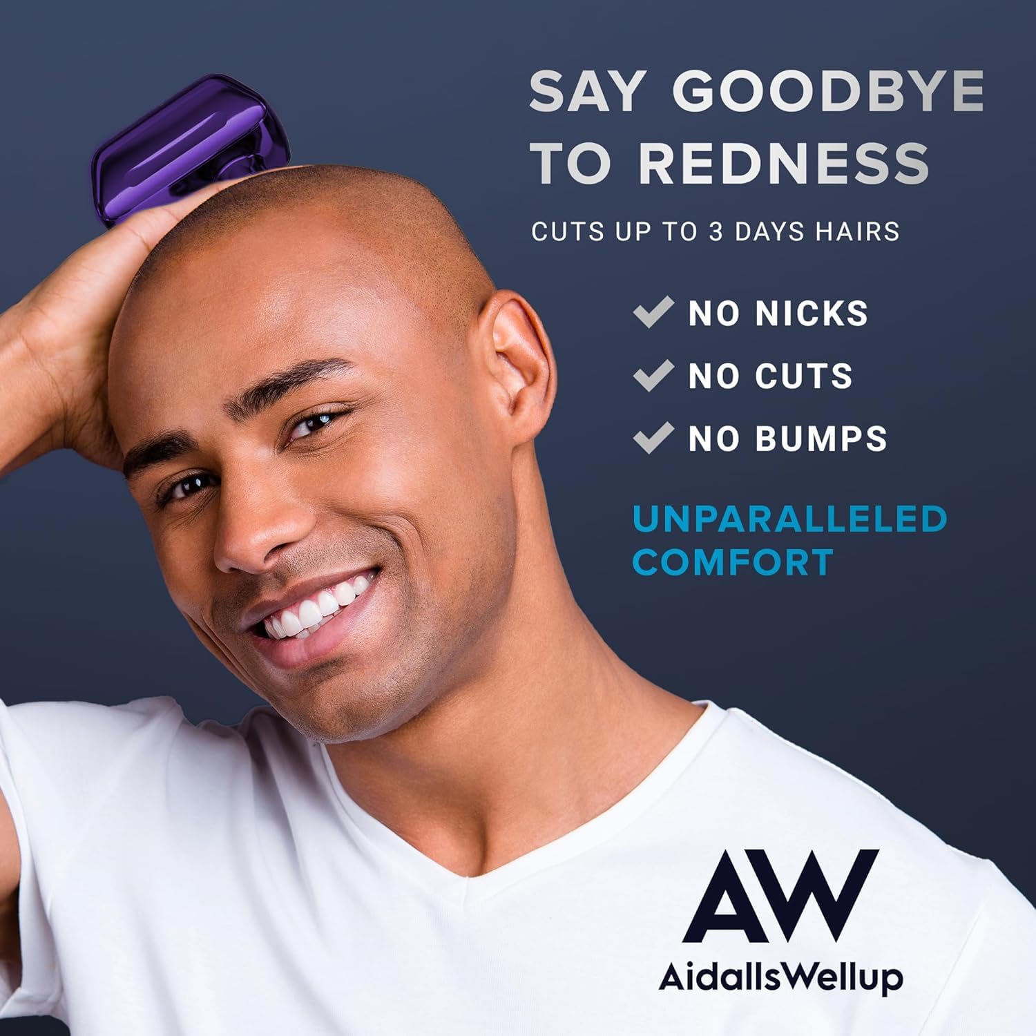 AxiomWarrior Head Shavers for Bald Men: Rechargeable Waterproof Electric Head Shaver for Close Smooth Shaving, No Cuts, Wet/Dry Use, Easy Control