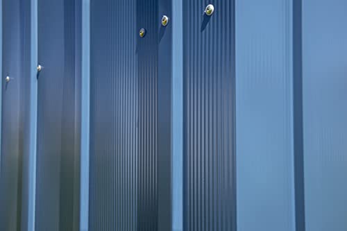 Arrow Classic Steel Storage Shed, 6x7, Blue Grey