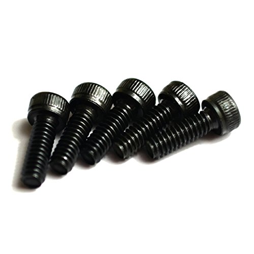 M2.5 Alloy Steel Hex Socket Head Cap Screws,12.9 Grade,Full Thread,Metric,Knuled Head Bolt Black 50pcs (M2.5 x 8mm)