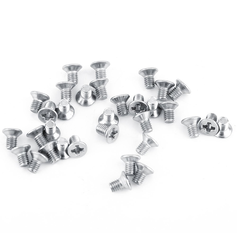 M3 Flat Head Countersunk Screw Kit,M3 4mm/5mm/6mm/8mm/10mm Stainless Steel Machine Countersunk Screws Bolt Fastener Pack of 100 (5mm)