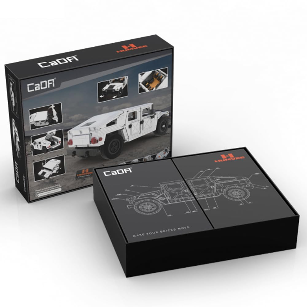 Cada Humvee 1:12 Scale Off-Road Vehicle Model – Authentic Collectible Car Building Kit – 1380 Pieces – Perfect for STEM Learning