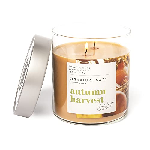 Signature Soy Lidded Autumn Harvest Scented Candle