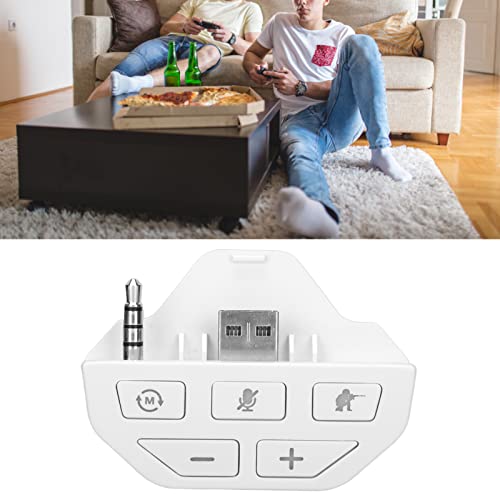 CUIFATI Sound Enhancer for Convenient Volume Up and Down Buttons The Voice Mode Greatly Attenuates Environmental Sounds Designed for Controllers(White)
