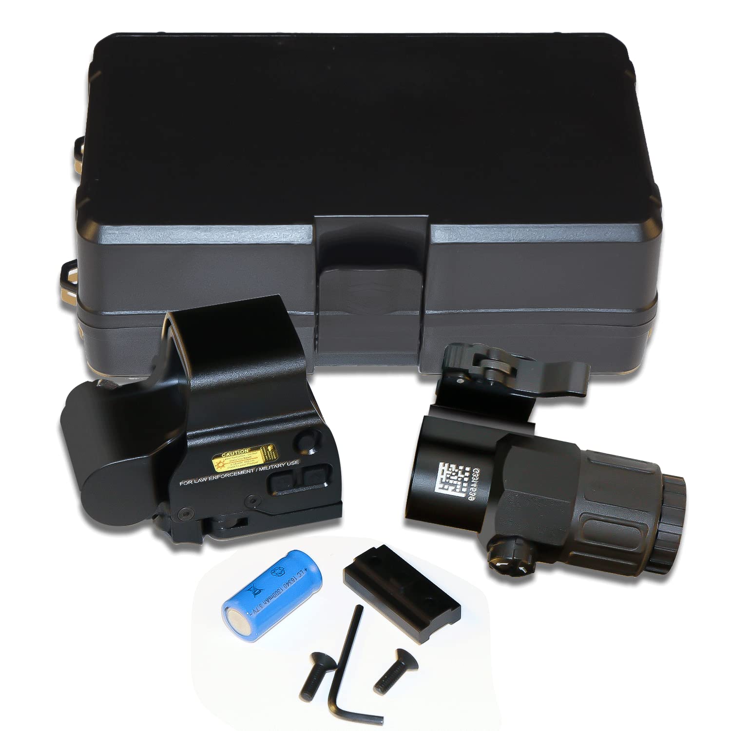 558 Quick Release Red/Green Dot Holographic Sight Scope and G33 Glass with Switch Side Quick Detachable