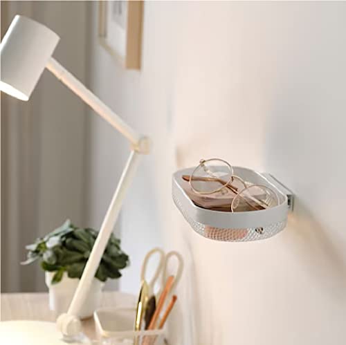 DRÖNJÖNS Wall Storage Organizer Basket White Steel 7 ¾x4 ¼x1 ¼